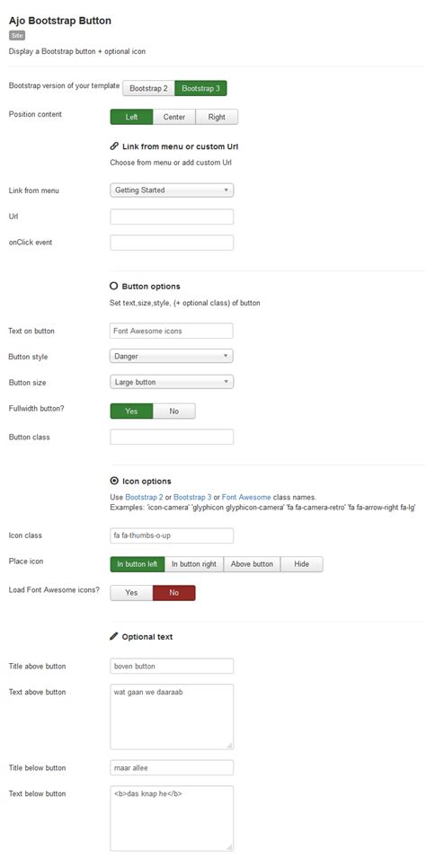 ajo bootstrap button module