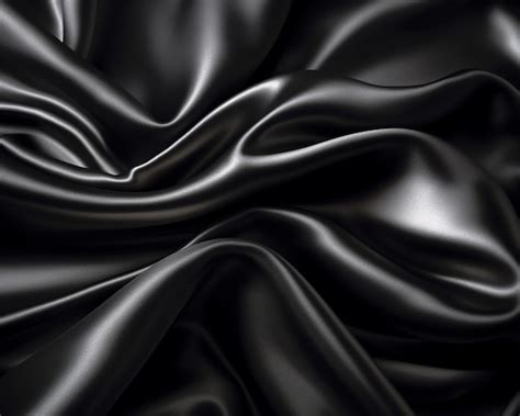 Premium Ai Image Black Silk Fabric Texture Background