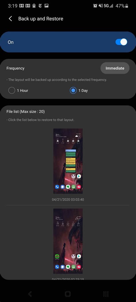 Back Up Restore Your Home Screen Layout Icons On Any Samsung Galaxy Android Gadget Hacks