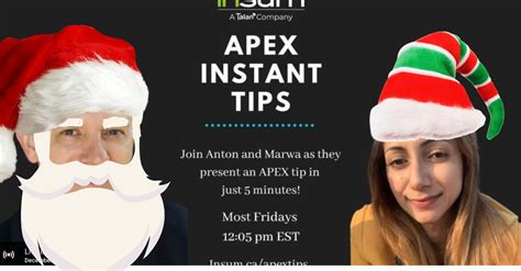 Insum A Talan Company On Linkedin Apexinstanttips Orclapex