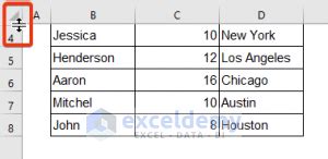 How To Unhide Top Rows In Excel Methods Exceldemy