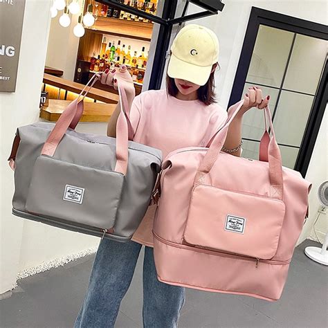 휴대 접이식 여행가방 캐리어결합 늘어나는 보스턴백 온채널