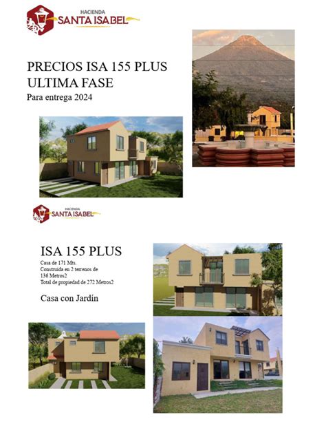 Precios Y Detalles Casa Isa 155 Plus Pdf Economias