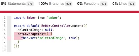 Ember Js Ember Cli Code Coverage Mocha Showing Coverage When There Are Tests Stack Overflow