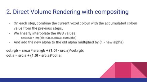 Volume Rendering In Unity3d Speaker Deck
