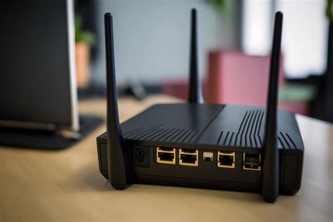 Premium Photo Router On The Table Router Is A Device That Forwards