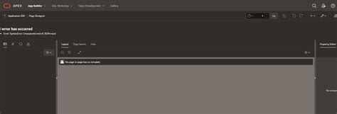 Error Syntaxerror Unexpected End Of Json Input Error In Apex 2110 Oracle Exacc Oracle Forums