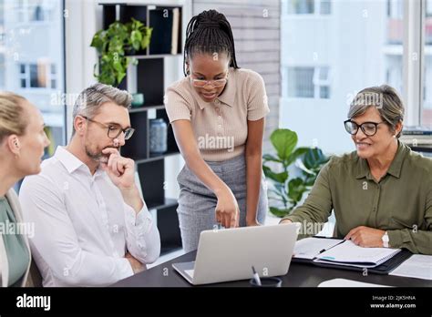 You See We Can Improve In This Area A Young Businesswoman Giving A