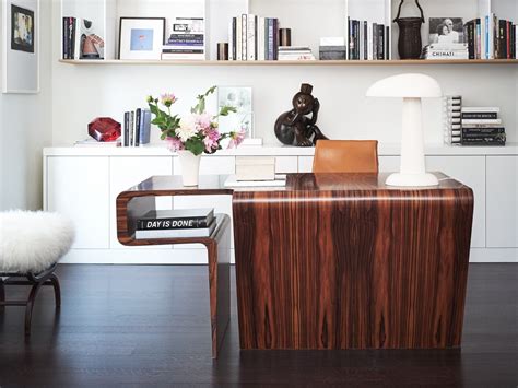 How Cocobolo Desk Modernizes Home Office Decor A House In The Hills