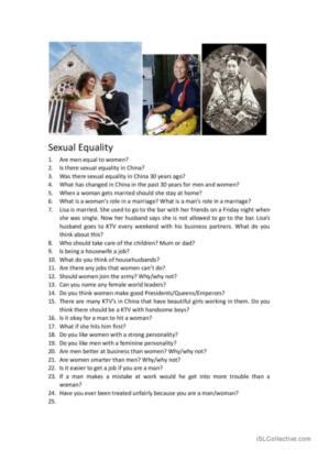 Equality English ESL Worksheets Pdf Doc