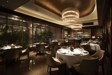 城市酒店精致的餐厅高清图片下载 正版图片 摄图网
