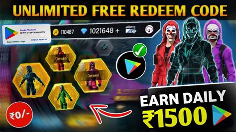 Free Redeem Code Google Play Redeem Code Earning App Free Redeem Code App YouTube