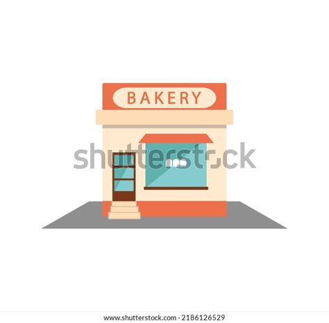 거리 만화벡터 일러스트레이션의 베이커리 상점 스톡 벡터로열티 프리 2186126529 Shutterstock