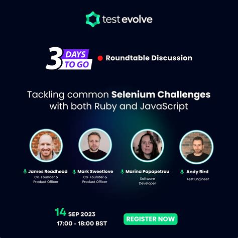 Test Evolve On Linkedin Webinarcountdown Seleniummastery Ruby