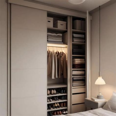 مدل کمد دیواری اتاق خواب کوچک طراحی کمد دیواری فضای کوچک و مدرن