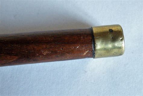 An Extremely Rare 18th Century Wood And Brass Tipstaff