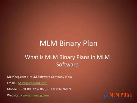 PPT Binary MLM Plan Binary Multi Level Marketing Plan Ecommerce