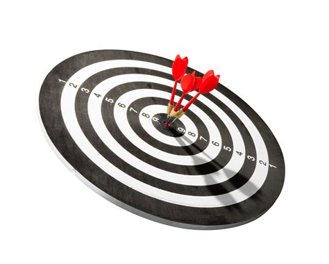 Dart Hitting Target Isolated Element 38746085 Png