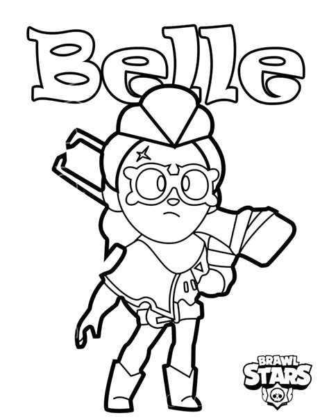 Belle Iz Brawl Stars Bojanje Coloringlib