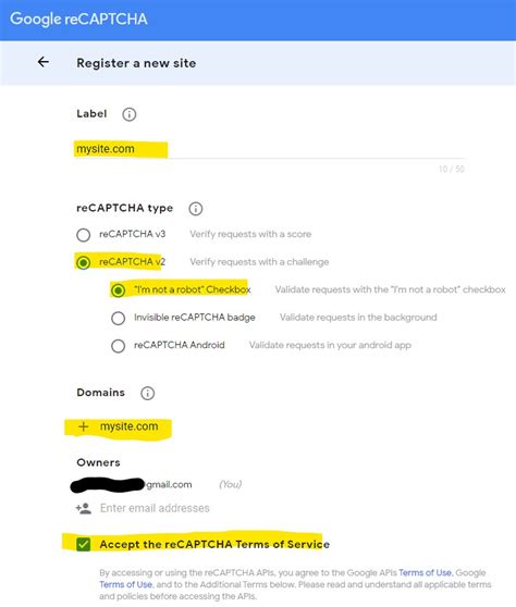 Recaptcha Sytist Manual Settings Picturespro