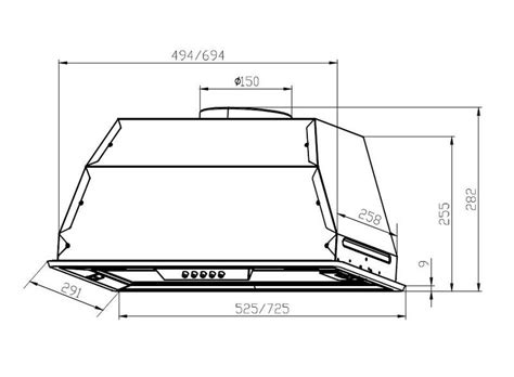 Полновстраиваемая вытяжка LEX GS BLOC P 600 BLACK - купить в Санкт ...