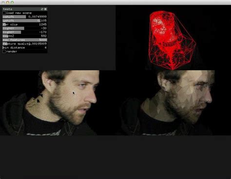 test with feature detection and delaunay triangulation to create a