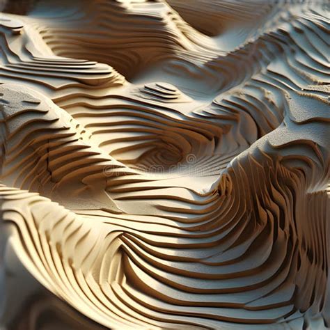 Organic Pattern Inspired By The Patterns Formed By Wind Blown Sand