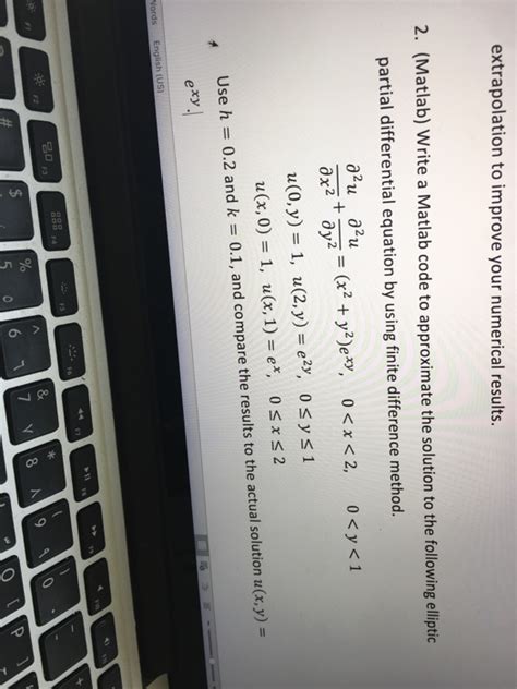 Write A Matlab Code To Approximate The Solution To