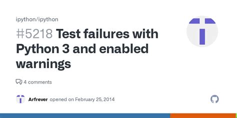 Test Failures With Python And Enabled Warnings Issue Ipython Ipython GitHub