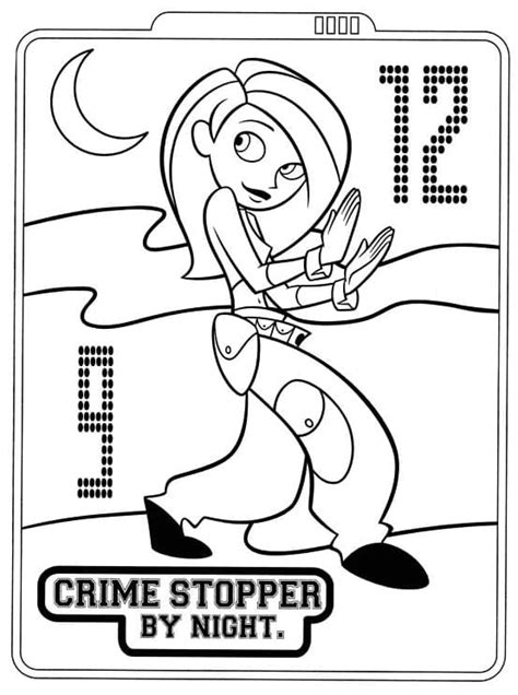 Kim Possible Coloring Pages Coloringlib