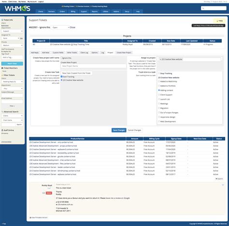 Whmcs Project Ticket Addon Whmcs Marketplace
