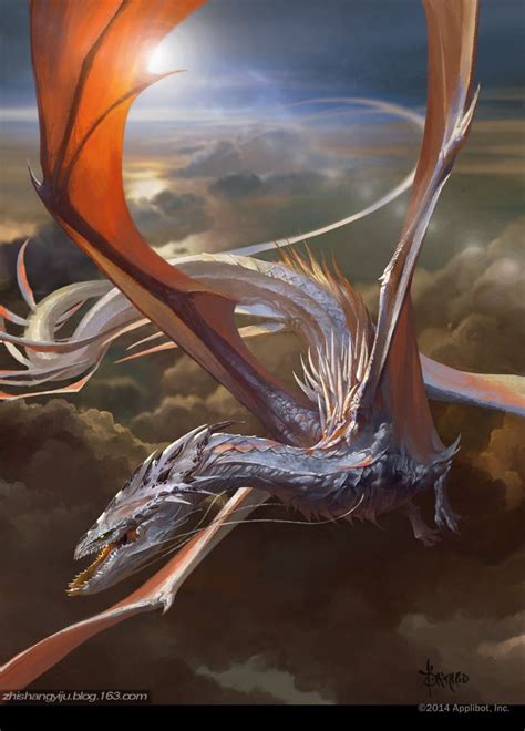 Upon The Cloud By Bayardwu On Deviantart Dragon Dreaming Dragon