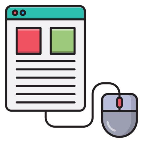 Computer Mouse Vector Stall Lineal Color Icon