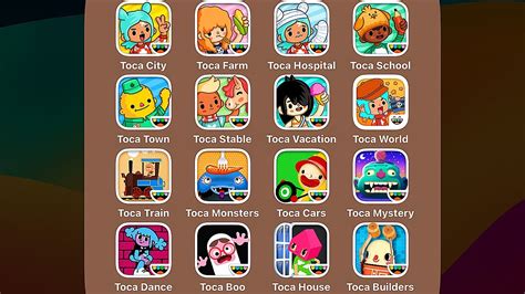 Toca Life Games List