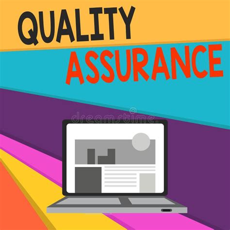 handwriting text writing quality assurance concept meaning ensures a