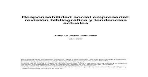 Responsabilidad social empresarial: Revisión bibliográfica y tendencias actuales - [PDF Document]