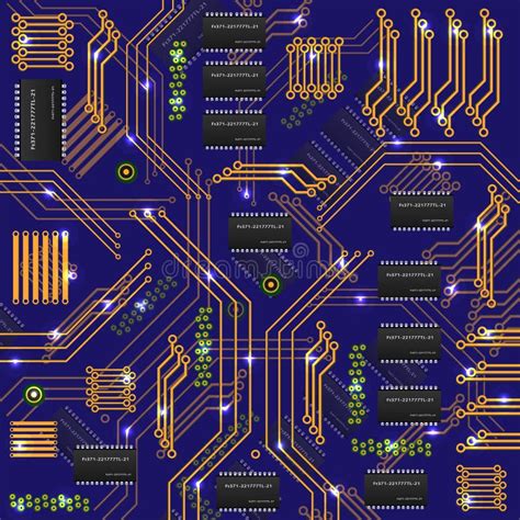 Computer Memory Stock Illustration Illustration Of Simple