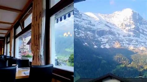 그린델발트 아이거북벽 보면서 조식 먹는 곳 융프라우 로지 스위스 마운틴 호텔 Youtube