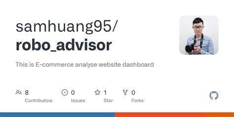 Github Samhuang95roboadvisor This Is E Commerce Analyse Website Dashboard