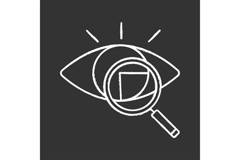 Retina Scan Chalk Icon Retina Scan Iris Recognition Biometric