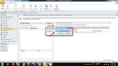 Creating Business Data Connectivity Service And External Content Type Using Sharepoint Designer
