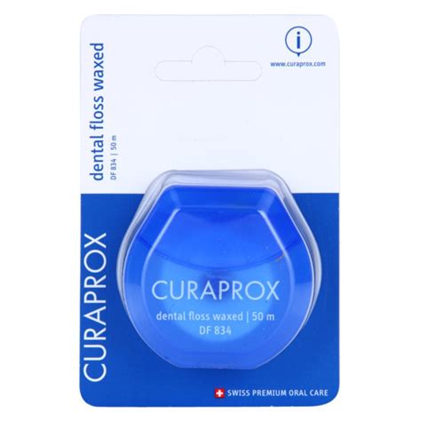 Curaprox Dental Floss Waxed Df 834 Fil Dentaire Ciré Saveur De Menthe Notino Fr