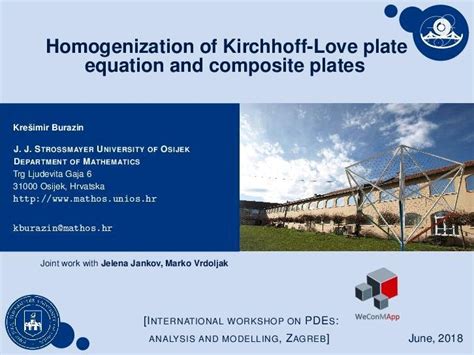 pdf homogenization of kirchhoff love plate equation and riemann