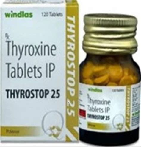 Thyroxine 25 Mg Tablet At ₹ 174bottle Dehradun Id 2853323711562