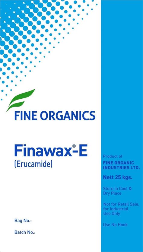 Finawax E Erucamide At Best Price In Mumbai By Fine Organic Industries