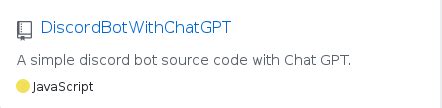 GitHub DaveHerlambang DiscordBotWithChatGPT A Simple Discord Bot Source Code With Chat GPT