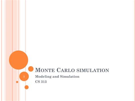ppt monte carlo simulation powerpoint presentation free download