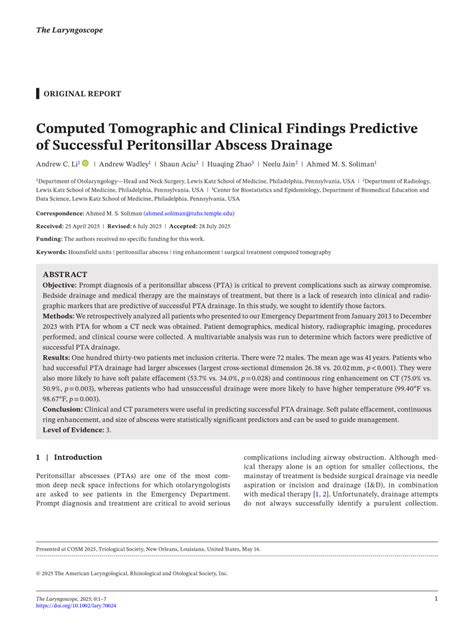 Computed Tomographic And Clinical Findings Predictive Of Successful