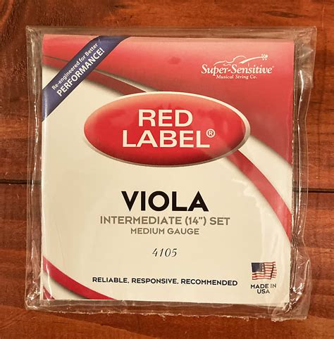 Red Label 4105 Viola String Set Reverb