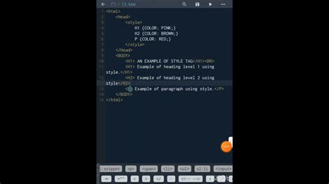 Style Tag Tutorial Python Html Website Webdesigner Programmer